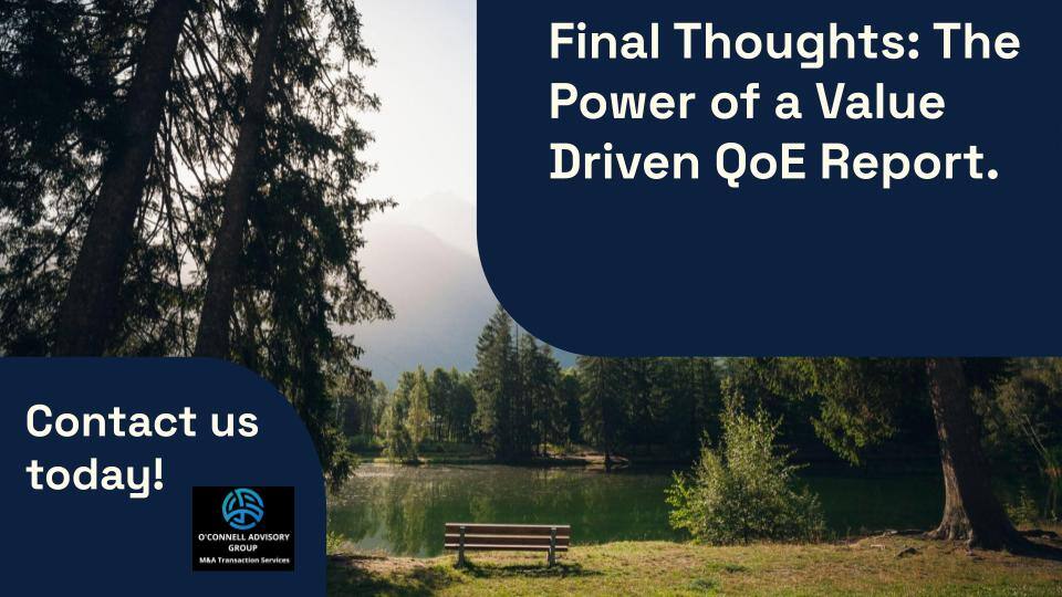 What is a Quality of Earnings (QoE) Report and Why Does It Matter?